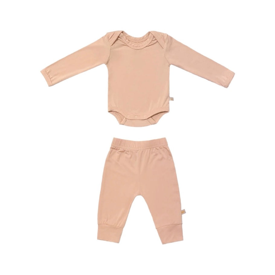 Solid Bamboo Baby Jogger Set in Oat – Royal Babies & Tots